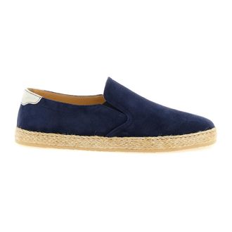 Brunello Cucinelli Homme, Chaussures, Bleu, Taille: 46 EU Slip-ons en daim