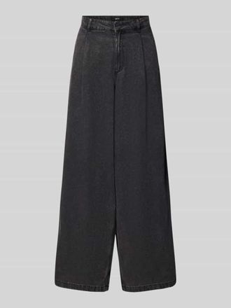 Zero Wide Leg Jeans aus Lyocell-Mix mit Bundfalten
