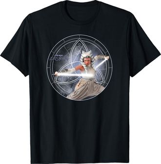 Star Wars Ahsoka Part 5 White Costume Lightsabers & Star-Map T-Shirt