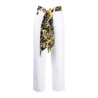 Versace Jeans Couture Wei&szlig;e Gerades Jeans f&uuml;r Frauen - - Trousers - Damen - Wei&szlig; - W26