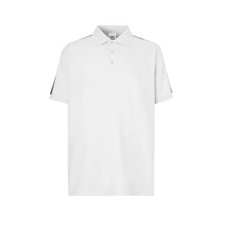 Burberry Kurz&auml;rmeliges Baumwoll-Poloshirt - - Tops - Herren - Wei&szlig; - S