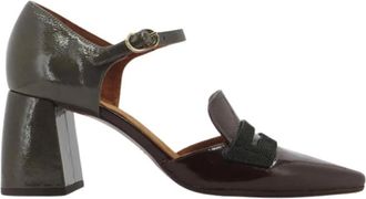 Chie Mihara Femme, Chaussures, Brun, Taille: 37 EU Escarpins en cuir verni dans des tons sombres