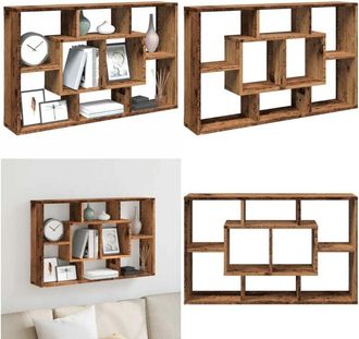 vidaXL Vidaxl - tagère murale vieux bois 85x16x52,5 cm bois dingénierie