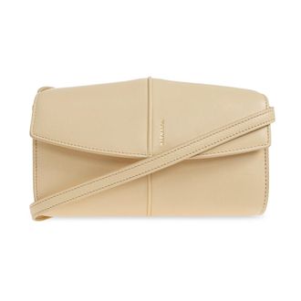Jil Sander Portefeuille Linea avec bandouli&egrave;re - Femme - Accessoires - Jaune - Taille: ONE Size