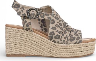 Blowfish Damen Leopardenmuster Wedge Slingbacks Heel Sandalen - Amira