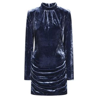 Rotate Rotate Birger Christensen - Robe Mini en Velours - Femme - Robes - Bleu - Taille: 36 FR