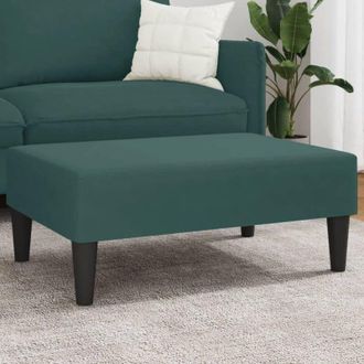 vidaXL Repose-pied vert fonc&eacute; 77x55x31 cm velours