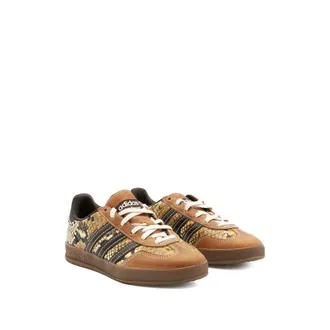 adidas Leather Animal-Print Sneakers - Brown