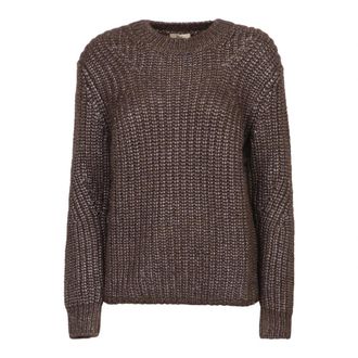 Herno Lang&auml;rmliger- gearbeiteter Pullover - - Knitwear - Damen - Braun - S
