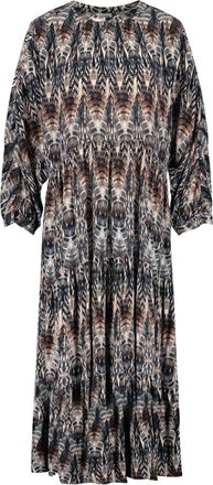 Gerry Weber Damen 880004-31500 Kleid, Blau Gemustert, 36