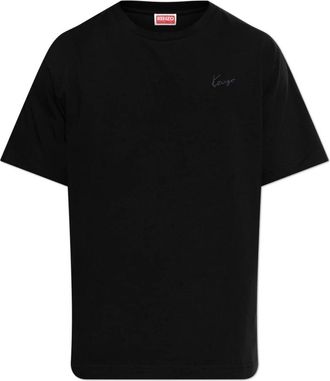 Kenzo Homme, Tops, Noir, Taille: L T-Shirt Brod&eacute; Signature