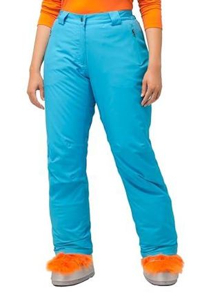 Ulla Popken Thermo-Funktionshose, Wasserdicht Pantalons, Turquoise Clair, 45W / 32L Femme