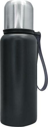 Nerthus Kitchenware FIH 1259 Thermoskanne doppelwandig Edelstahl 500 ml Farbe Schwarz