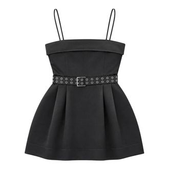 Ganni Damen, Kleider, Schwarzk, SGr&ouml;&szlig;e