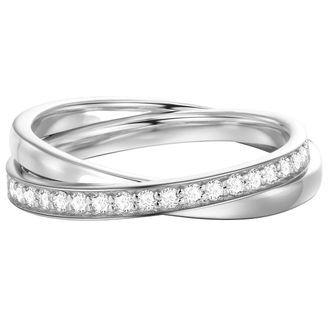 Glanzst&uuml;cke M&uuml;nchen Ring - Sterling Silber Ring Zirkonia - Gr. 50 - in Silber - f&uuml;r Damen