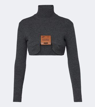Jean Paul Gaultier Cropped Rollkragenpullover