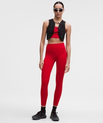 lululemon Swift Speed Leggings mit hohem Bund f&uuml;r Frauen - 64 cm - Neon - Gr&ouml;&szlig;e 10