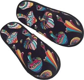Generic Pantoufles Moelleuses Champignons Color&eacute;s (3) Slippers Hiver Respirantes Chausson Pour Femme Int&eacute;rieur Chambre L