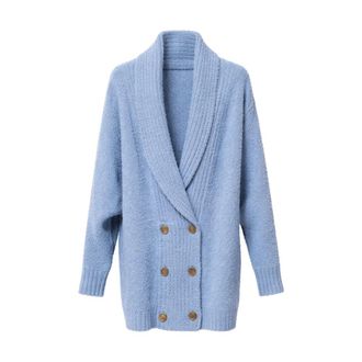 Elisabetta Franchi Damen, M&auml;ntel, Blau, LGr&ouml;&szlig;e