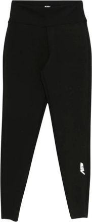 Autry Femme, Sport, Noir, Taille: 36 FR Logo Print Leggings