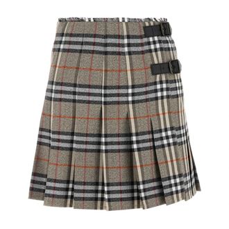 Burberry Bestickter Wollrock - - Skirts - Damen - Grau - 3XS