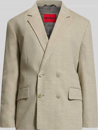 HUGO BOSS Regular Fit Anzugsakko mit Baumwoll-Leinen-Anteil
