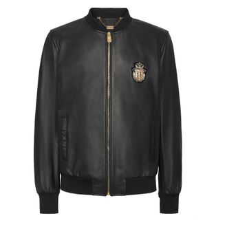 Billionaire Boys Club Homme, Vestes, Noir, Taille: XL Nappa Leather Bomber LS