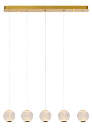 Lucide Lucide CINTRA - Pendelleuchten - LED Dim. - 5x4,7W 2700K - Transparent
