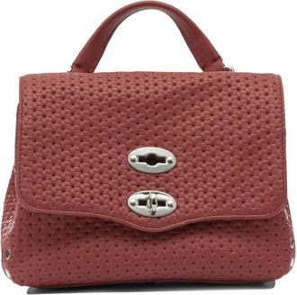 Zanellato Hobo Bags - Textured Leather Shoulder Bag With Woven Pattern - Gr. unisize - in Rot - f&uuml;r Damen
