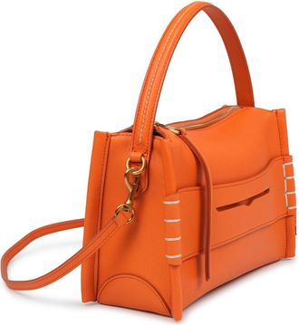 J.W.Anderson Womens Leather Handbag Loafer Orange Full-Grain Calf Handbags Hand Bags