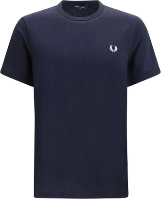 Fred Perry Homme, Tops, Bleu, Taille: XL T-Shirt Ringer