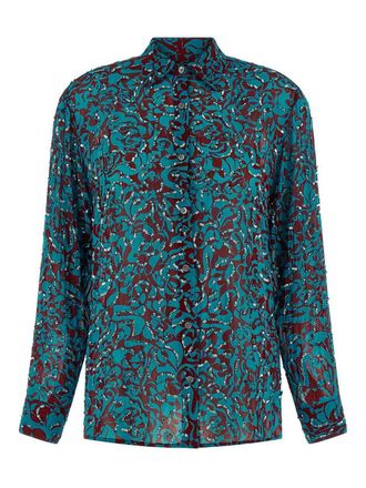 Dries Van Noten Chemise - Bleu Clair