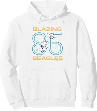 Peanuts Snoopy Basketball Blazing Beagles Team 86 Art Winner Pullover Hoodie