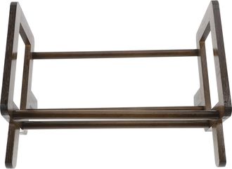 Supvox Kleines Schreibtischregal Neigbarer Aufbewahrungsst&auml;nder f&uuml;r B&uuml;cher Zeitschriften und CDs Platzsparend Braun Multifunktionaler Organizer f&uuml;r B&uuml;ro und 