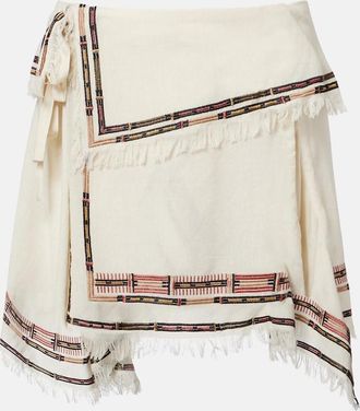 Isabel Marant Bestickter Wickelrock Feriel aus Seide