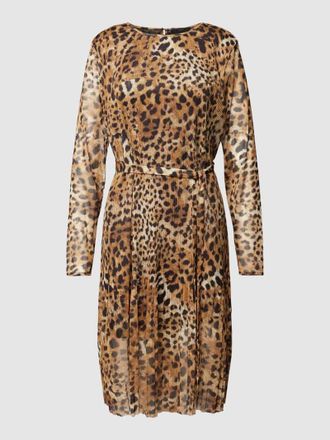 Oui Knielanges Kleid mit r&uuml;ckseitigem Schl&uuml;sselloch-Ausschnitt