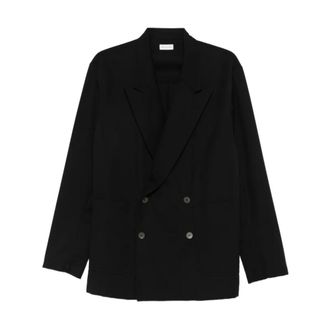 Dries Van Noten Homme, Vestes, Noir, Taille: XL Blazer Shirt