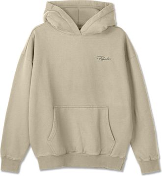 Pegador Kapuzensweatshirt PEGADOR Pike Oversized Hoodie, Herren, Gr. XXL, washed khaki beige twilight blau, Sweatware, Obermaterial: 80% Baumwolle, 20% Polyes