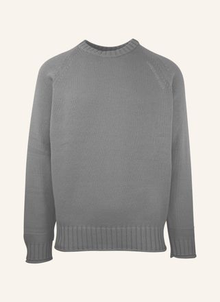 Carlo Colucci Carlo Colucci Rundhalspullover - Carlos Classic Fucci grau