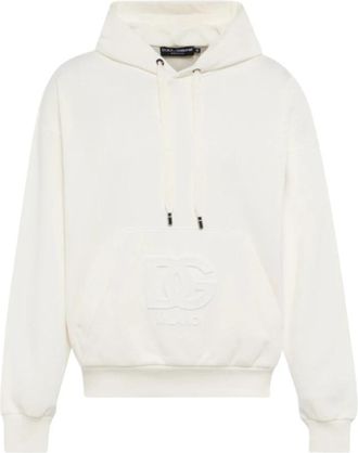 Dolce & Gabbana Oversized Hoodie - - Sweatshirts & Hoodies - Herren - Wei&szlig; - M