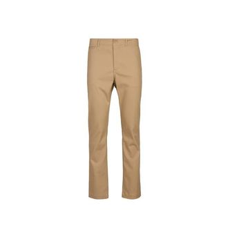 Au Printemps Paris Pantalon chino droit en coton m&eacute;lang&eacute;