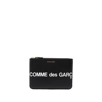Comme Des Gar&ccedil;ons Huge Logo Wallet - - Accessories - Herren - Schwarzk - ONE SIZE
