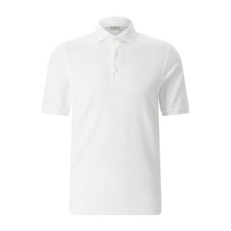 Gran Sasso Homme, Tops, Blanc, Taille: M Polo &agrave; Manches Courtes
