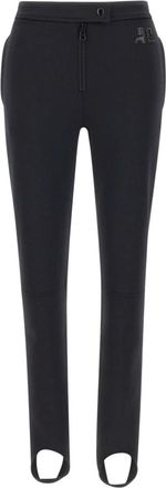 Courr&egrave;ges Pantalon Droit en Jersey Technique - Femme - Pantalons - Noir - Taille: 38 FR