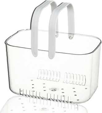 Generic Duschkorb, Durchsichtiger Handkorb, Tragbarer Kunststoff-PET-Korb mit Griff und Bel&uuml;ftungsl&ouml;chern tragbar Badezimmer, transparenter Handkorb, geeignet