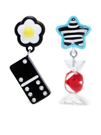 Marc Jacobs boucles doreilles Sticker Charm - Argent