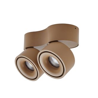 Arcchio LED Deckenlampe Rotari (Modern) in Braun aus Aluminium (2 flammig,) - Deckenleuchte Wandleuchte Strahler Spot Lampe Flurleuchte