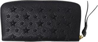 Jimmy Choo London Portefeuille long (bi-pli) doccasion - Femme - Pre-owned - Noir - Taille: ONE Size