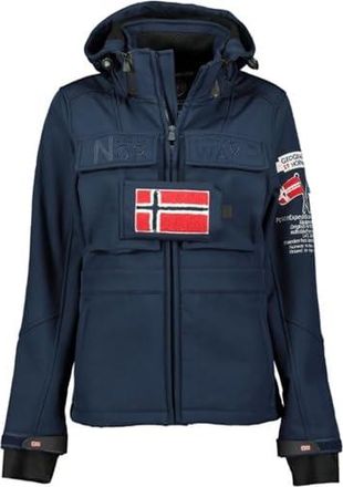 Geographical Norway tilsitt lady Veste Softshell Capuche Femme Impermeable Outdoor - Blouson Coupe Vent Resistant - Activites En Exterieur Randonnee Ski Automne Hiver Pri