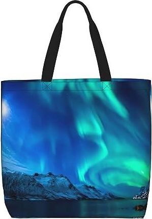 Generic Aurore Bor&eacute;ale Sac Courses L&eacute;ger Tote Bag Grand Sac &Agrave; Bandouli&egrave;re Pour Gym Universit&eacute; Plage